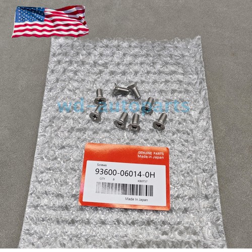 OEM 8× Screws Rotor Brake Disc Retaining 93600-06014-0H For Honda ...