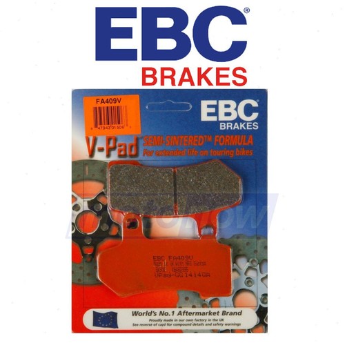 EBC Front Semi-Sintered V Brake Pads for 2009-2013 Harley Davidson ...