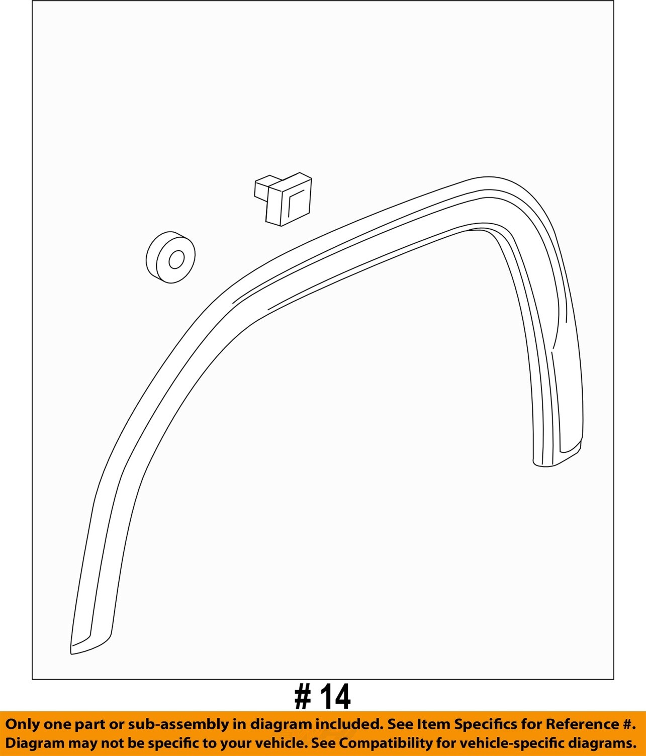 2019 GMC SIERRA DRIVERS SIDE REAR WHEEL OPENING MOLDING NEW GM ...