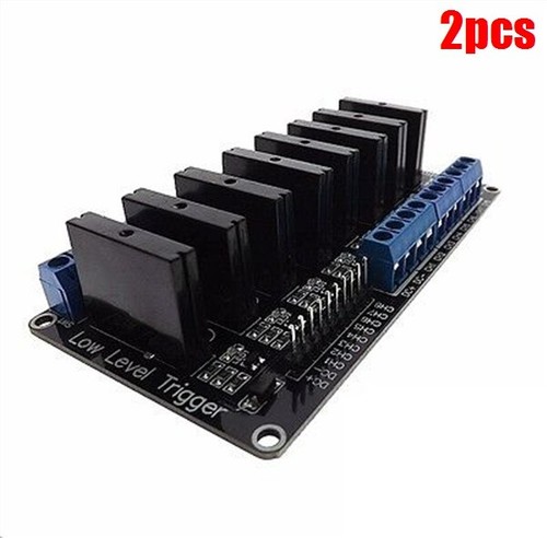 2Pcs 5V 8 Channel Omron Ssr G3MB-202P Solid State Relay Module For ...