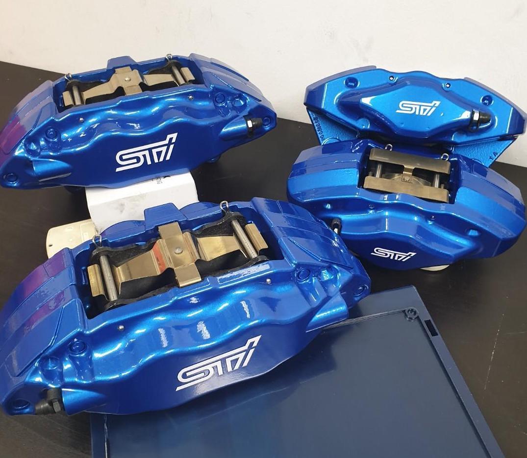 8 x Compatible with Subaru STi WRX Brake Caliper Decals Stickers | eBay