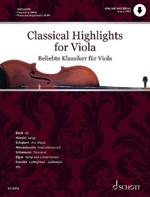 Classical Highlights for Viola Arranged for Viola and Piano Book and ...