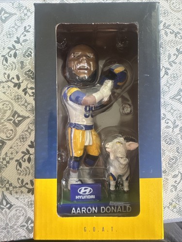 Aaron Donald Los Angeles Rams Bobblehead NFL Football Figure G.O.A.T ...
