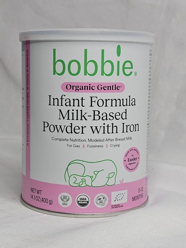 Bobbie Organic Gentle Infant Formula 0-12 Mo 14.1 oz Powder Expires 01 ...