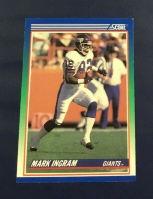 1990 Score # 437 MARK INGRAM ROOKIE RC New York Giants Michigan State ...
