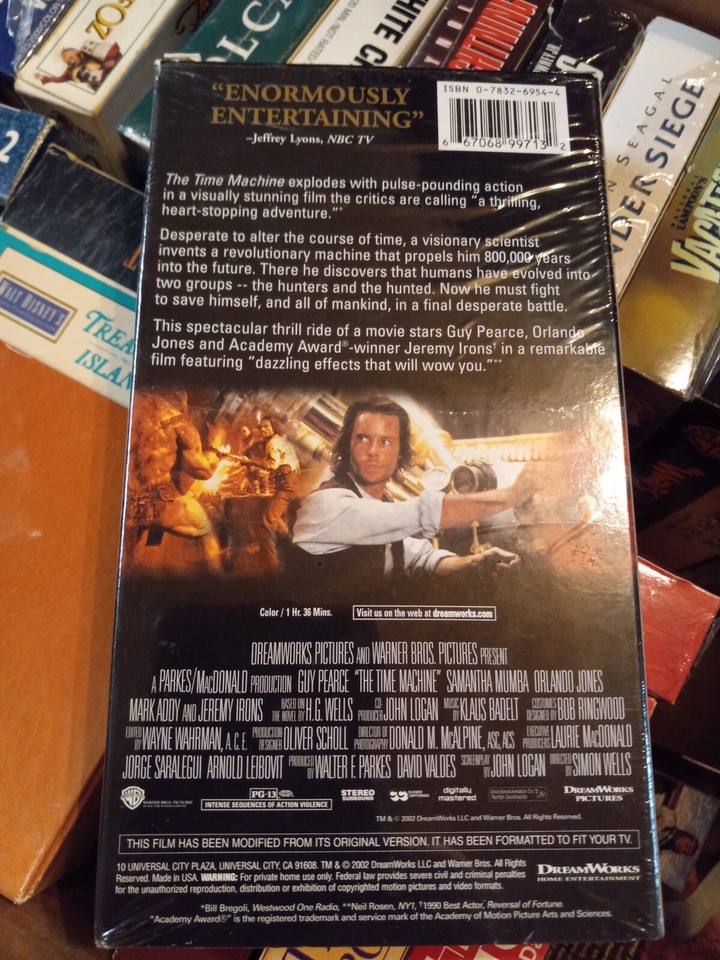 The Time Machine (VHS, 2002) 667068997132 | eBay