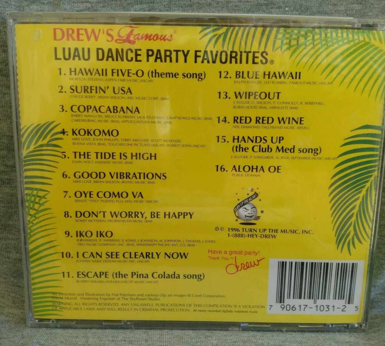 Drew's Famous Luau Dance Party Favorites by Drew's Famous (CD, Dec-1996 ...