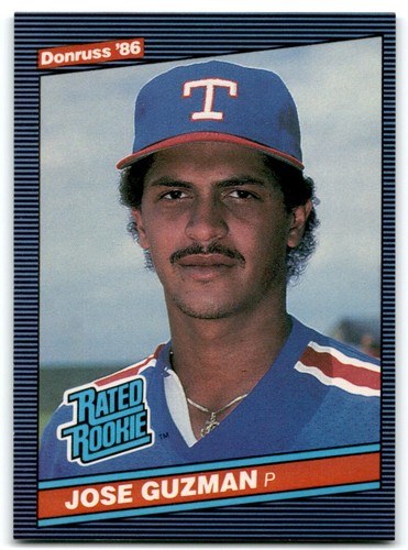 1986 Donruss Jose Guzman Rookie Texas Rangers #30 | eBay