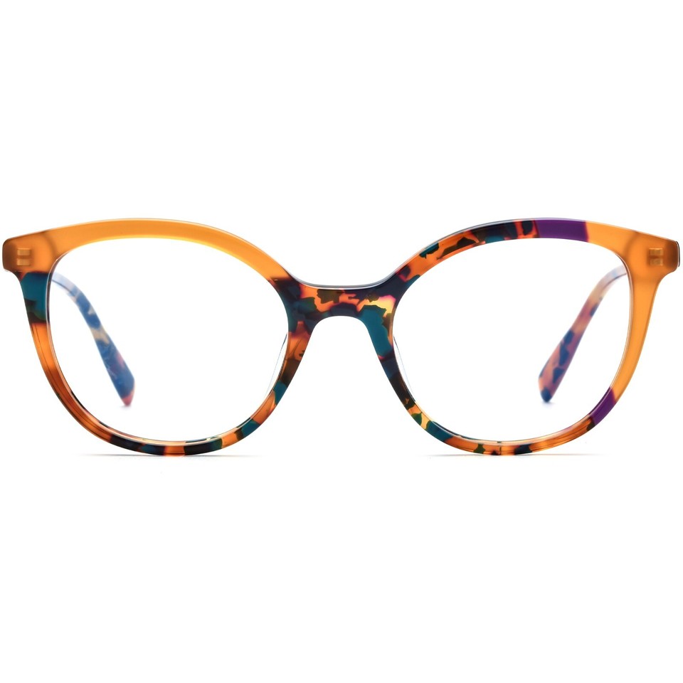 Round Glasses for Women Men Multicolor Acetate Plastic Eyeglasses ...