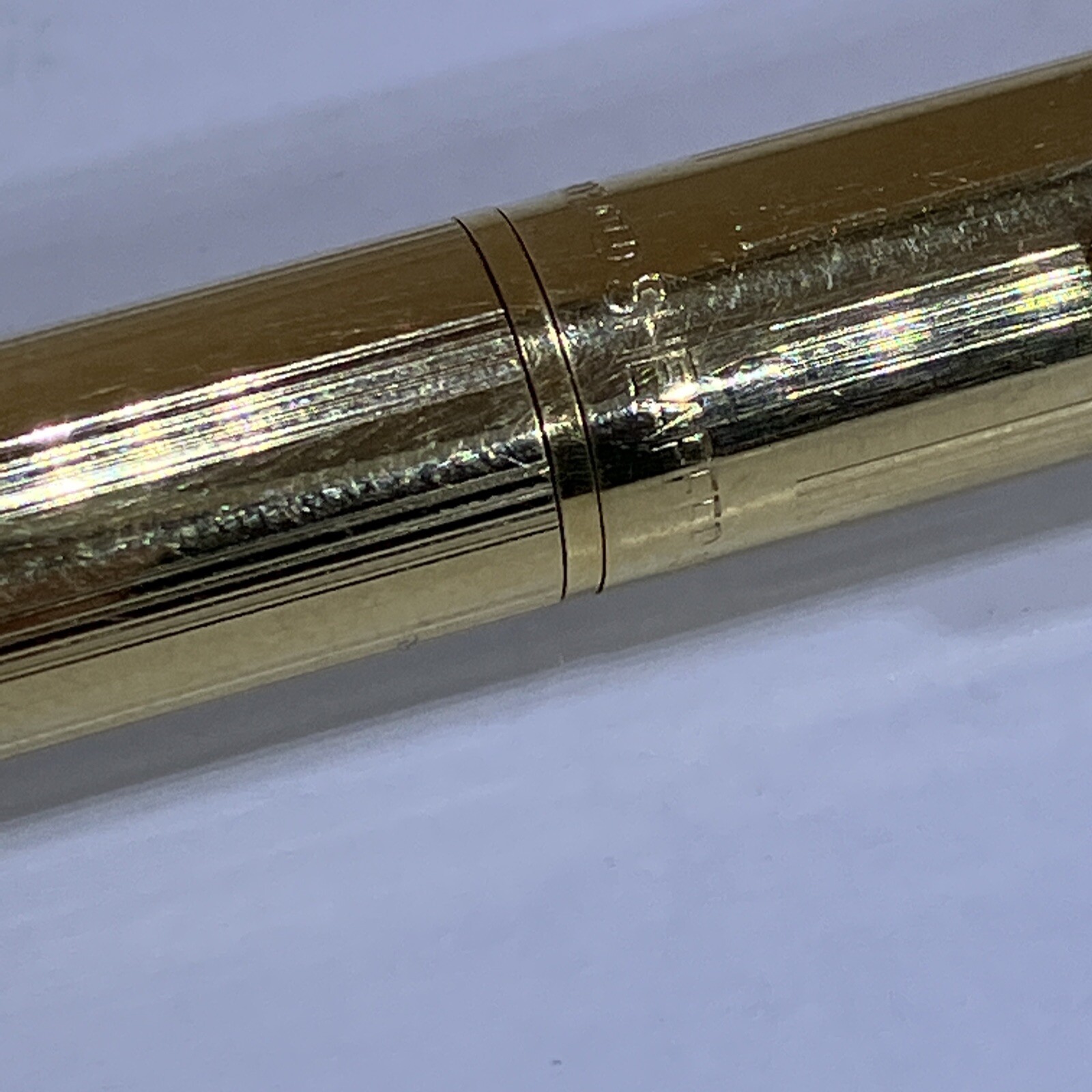 VINTAGE SHEAFFER GOLD ELECTROPLATED WHITE DOT PEN- INSCRIBED JUDY PME ...