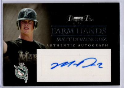 2007 Tristar Prospects Plus Baseball Farm Hands Matt Dominguez ROOKIE ...