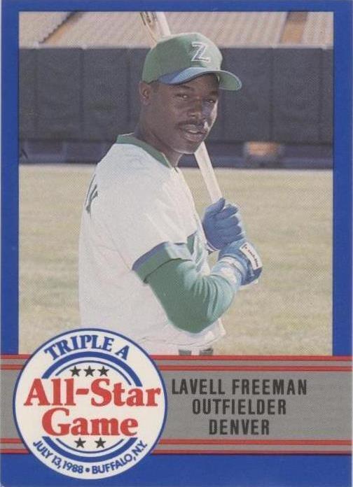 1988 ProCards Triple A All-Star Game - LaVel Freeman #AAA-12 (RC) for ...