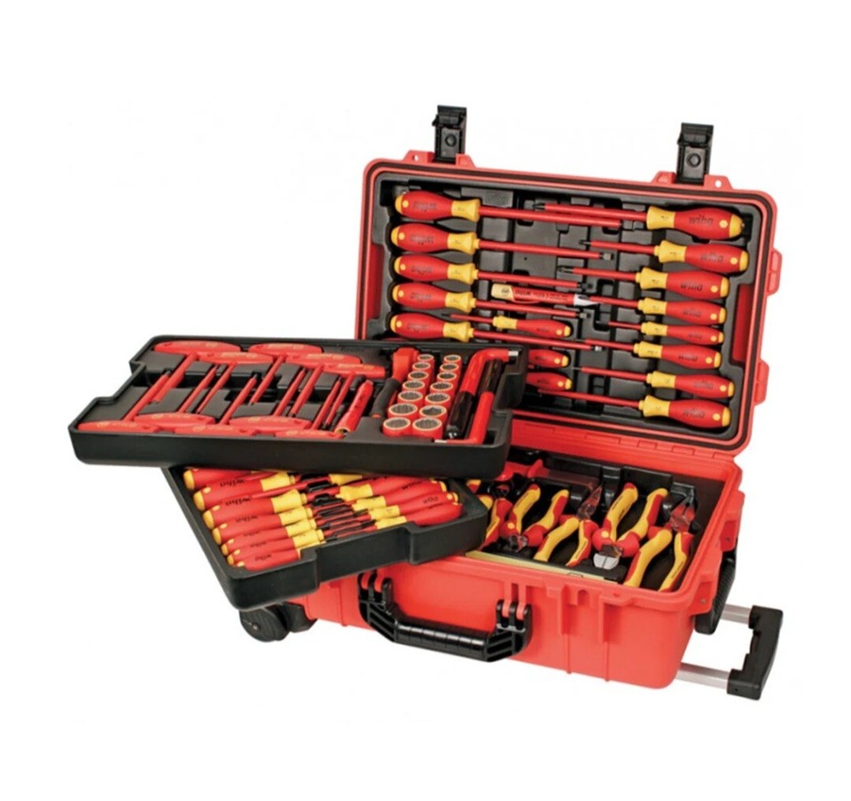 Wiha 32800 - 80 Piece Master Electrician's Insulated Tools Set In ...