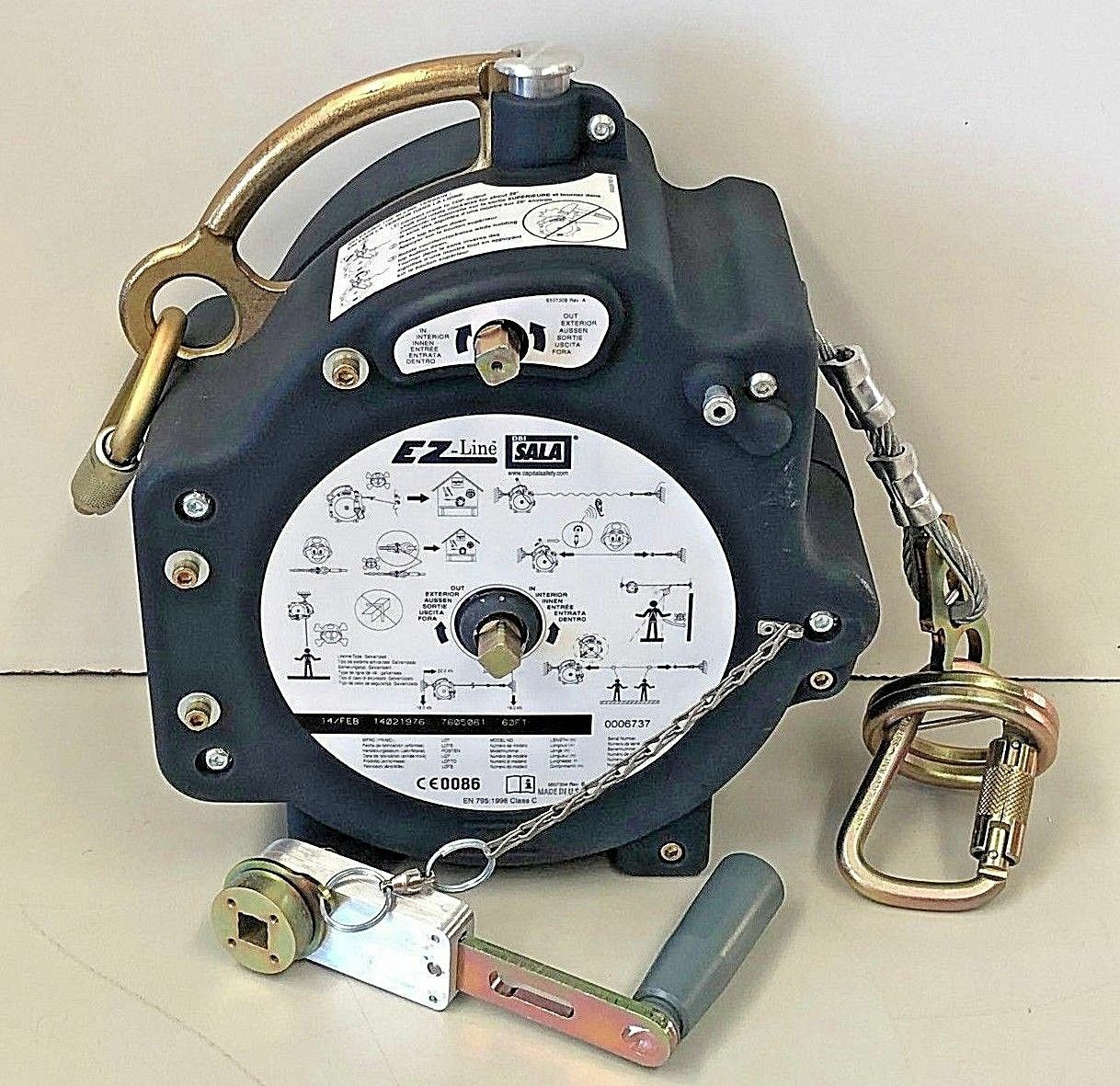 Dbi sala Ez-line retractable horizontal lifeline wire cable system ...