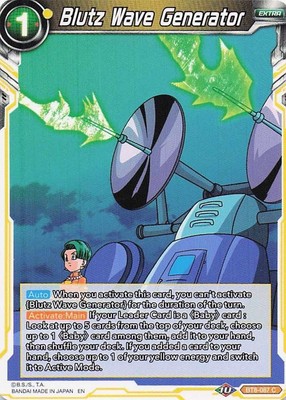 Blutz Wave Generator BT8-087 C Common Dragon Ball Super Card Game NM | eBay