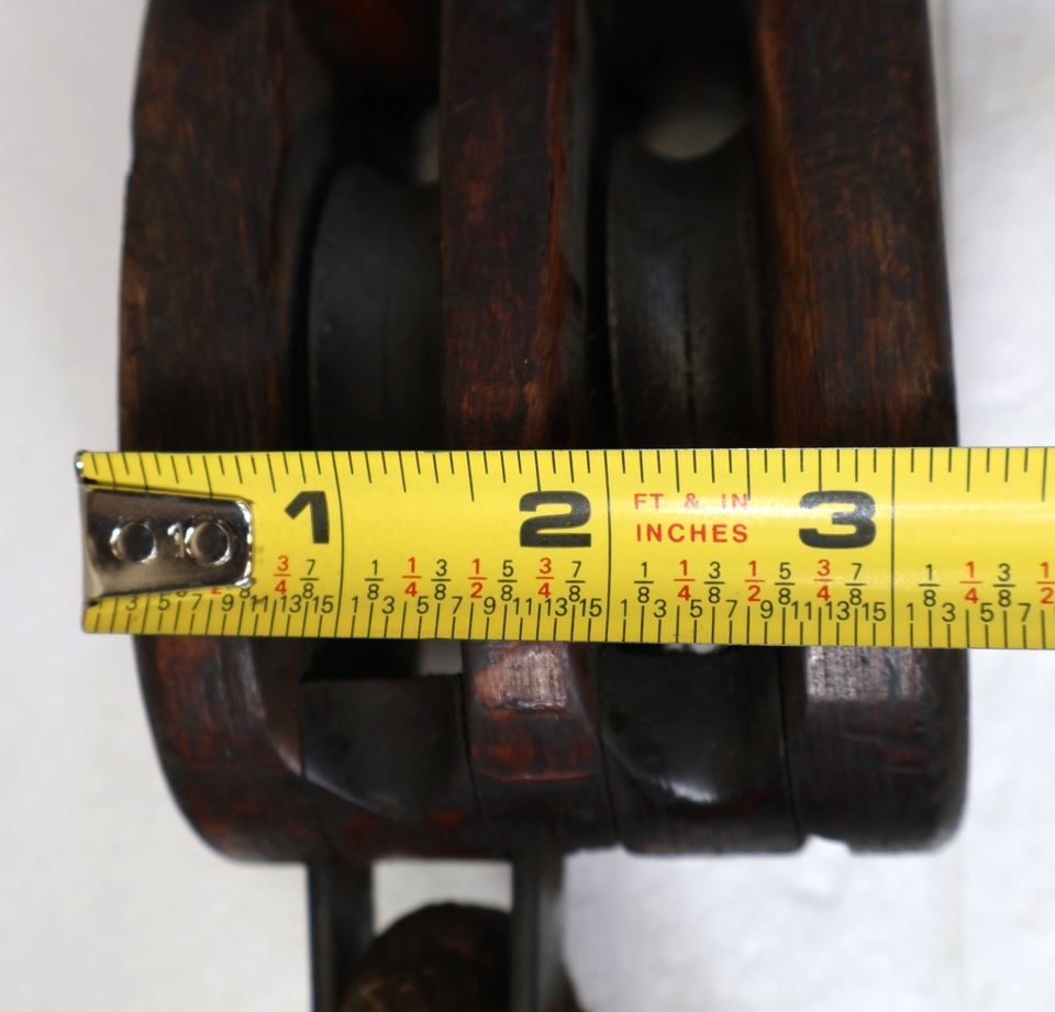 Antique Wooden Anchor Snatch Block Pulley Farm Tool Nautical ship ...