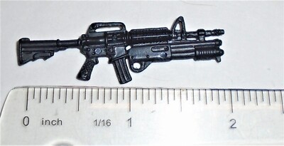 GI Joe Figure BLACK MAJOR Reproduction Carbine Assault Rifle / Shot Gun ...
