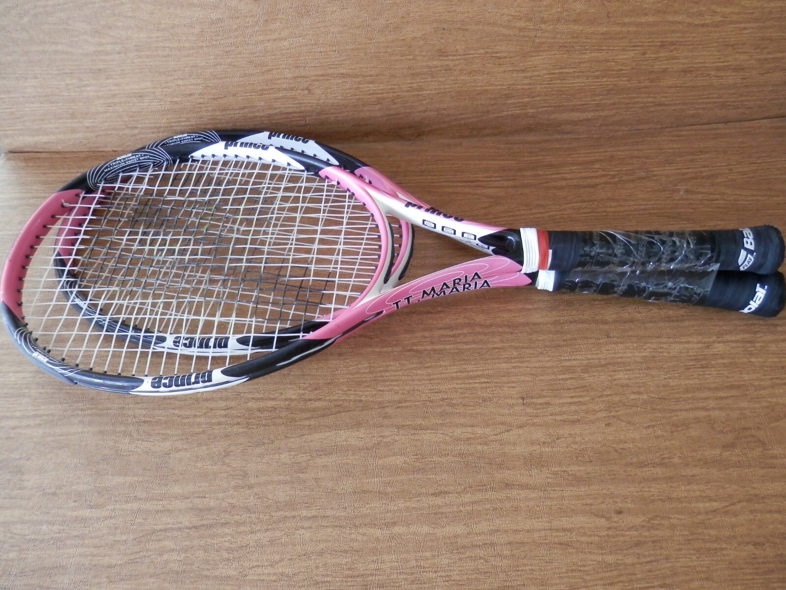 Lot of 2 Prince T T Maria Pink Tennis Racquets 105 / 4 1/8 -1/4 VGC ...