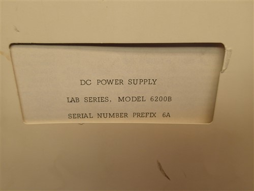 HP MODEL 6200B DC POWER SUPPLY OPERATING AND SERVICE MANUAL | eBay
