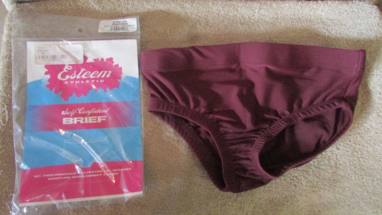 Esteem Athletic Adult Brief-Maroon- Small -Cheerleading Uniform ...