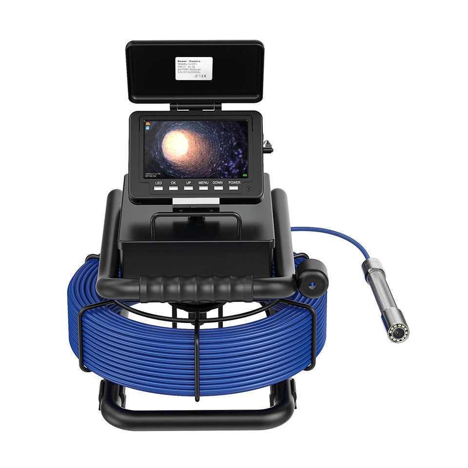 30M Pipe Inspection Camera with 512Hz Locator Sewer Camera Self ...