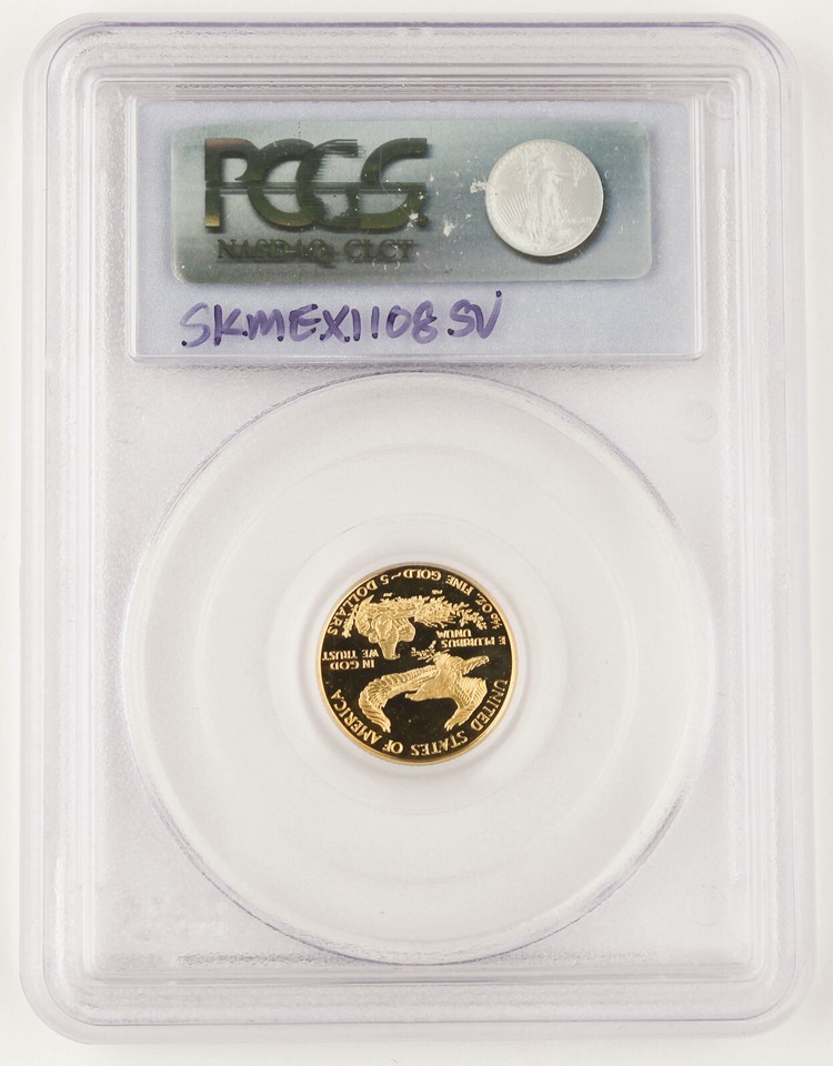 1999 W 5 1 10 Troy Oz GOLD AMERICAN EAGLE PROOF COIN PCGS PR69 Deep 1999-w-5-1-10-troy-oz-gold-american-eagle-proof-coin-pcgs-pr69-deep