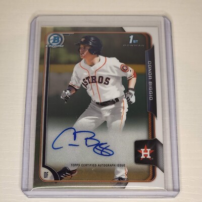 Conor Biggio Bowman Chrome 1st Autograph #BCA-CBI Baseball On Card | eBay