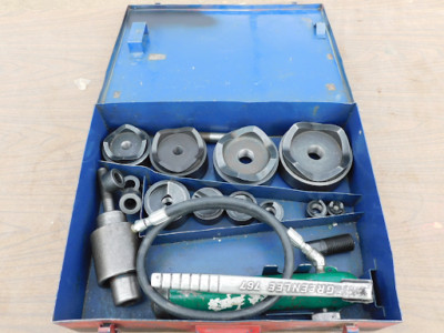 Greenlee Hydraulic Knockout Set 767 W SOME CURRENT TOOLS DYES 1/2" 4 ...