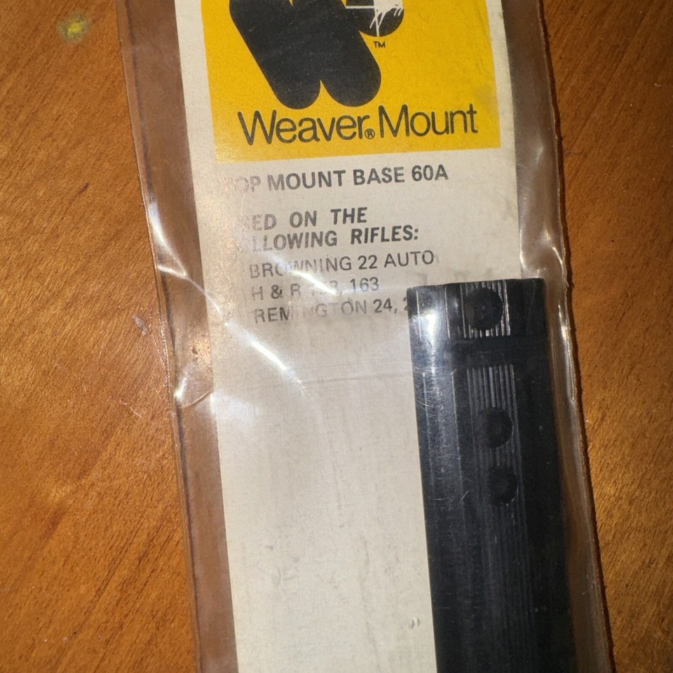 Weaver Standard Top Mount Extension Scope Base Gloss Black #60A #48064 ...