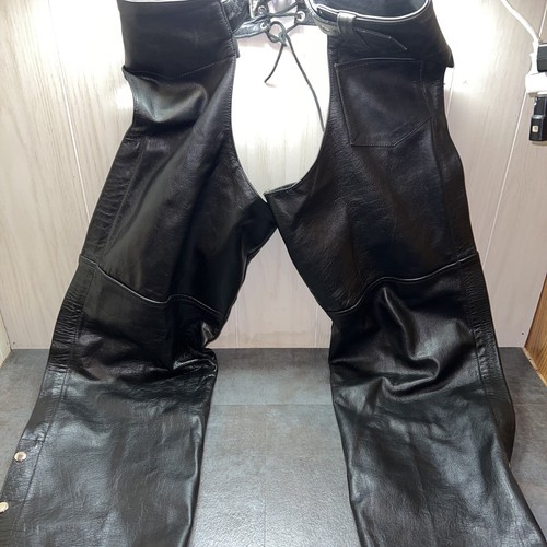 Hot Leathers Assless Chaps Motorcycle leather Made in Pakistan Small ...