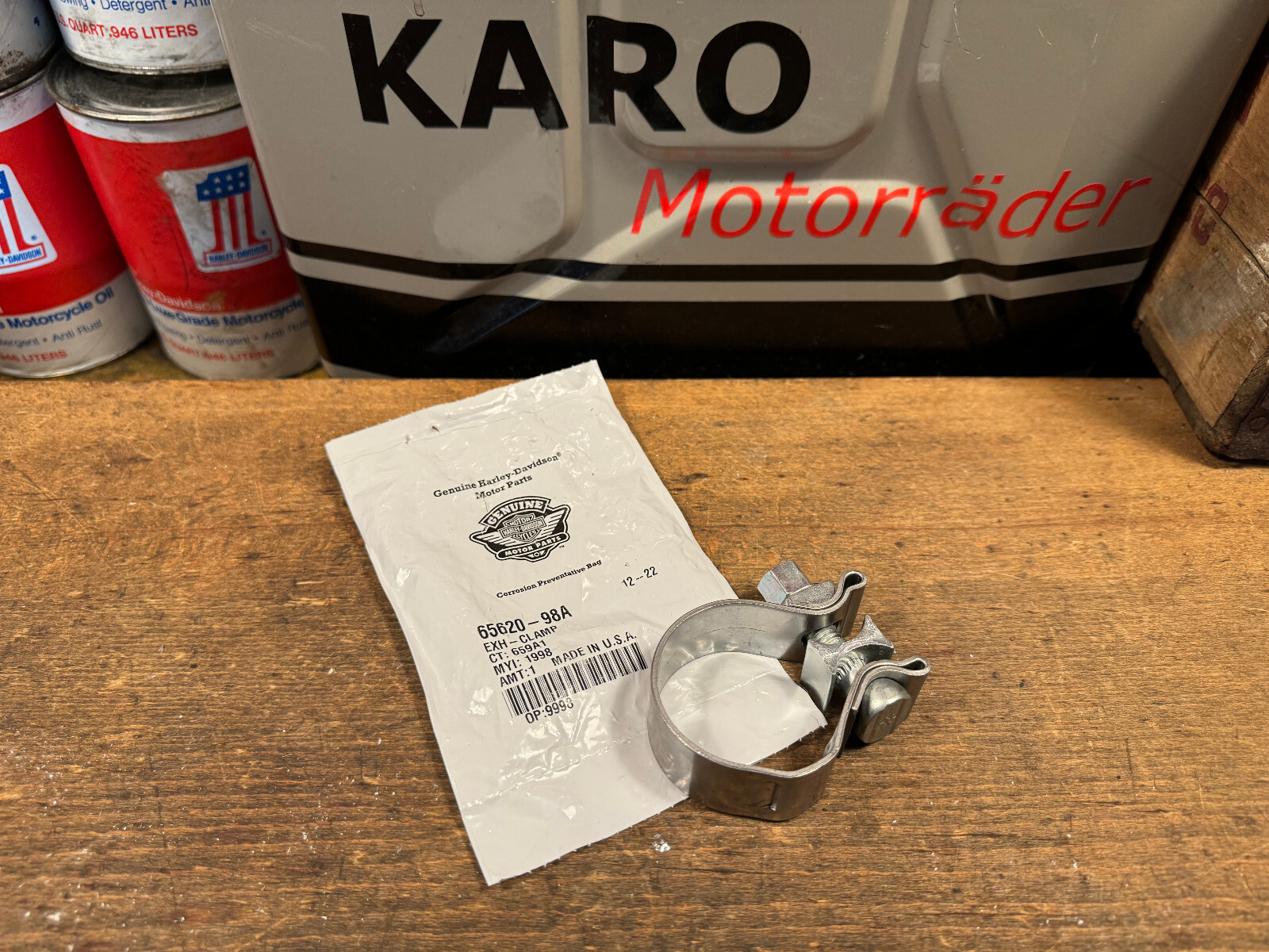 65620-98A SCHELLE CROSS OVER AUSPUFF SCHALLDÄMPFER AUSPUFFANLAGE HARLEY ...