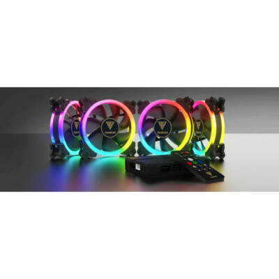 Gamdias AEOLUS M2-1204R RGB Case Fan with Remote controller and AEOLUS ...