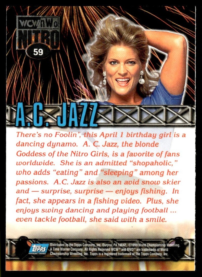 1999 Topps WCW nWo Nitro A.C. Jazz #59 | eBay
