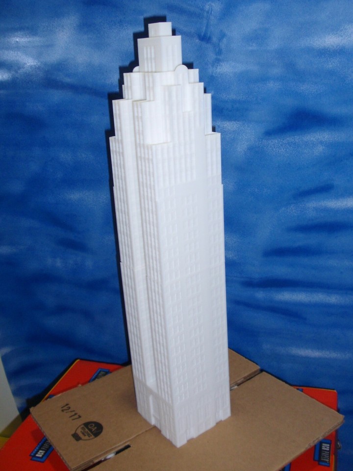 Z SCALE SKYSCRAPER BASED OFF THE PENOBSCOT BUILDING Detroit, MI | eBay