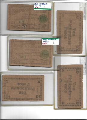 WW2 PHILIPPINE GUERILLA NOTES FROM NEGROS IN HARD HOLDERS | eBay