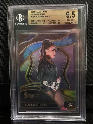 2024 WWE Panini Select 'Roxanne Perez' Tie-Dye Prizm #251 /25 - BGS 9.5 ...