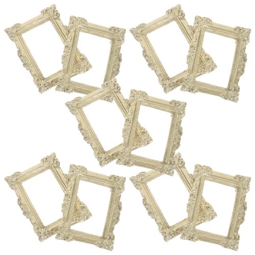 10 Pcs Tiny Photo Frame Small Frames Miniature Photograph Vintage Resin ...