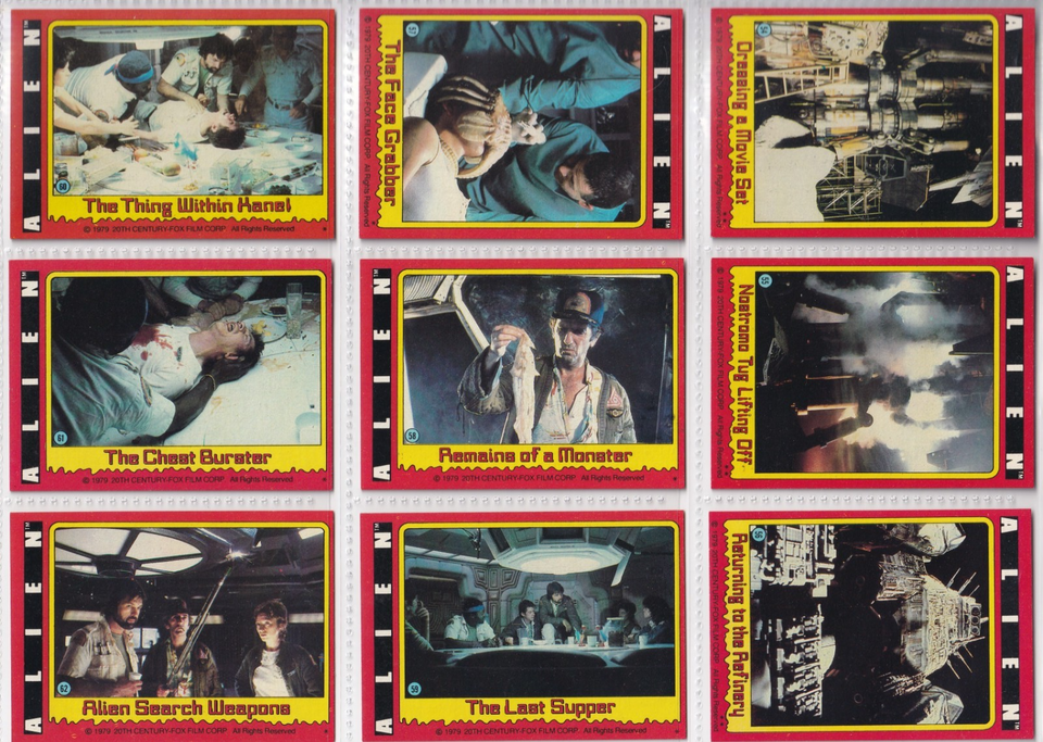 ALIEN Trading Card Complete Set of 84 Cards Topps 1979 NM - M, SEE ...