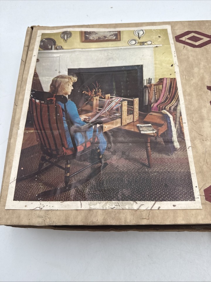 Vtg Morgan Inkle Loom Complete In Orig. Box W/ 3 NEW Skeins Of Yarn ...