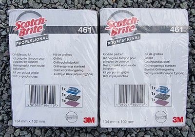 Scotch-Brite Hob Oven Griddle Cleaning Pads Kit 461 3M Professional New ...