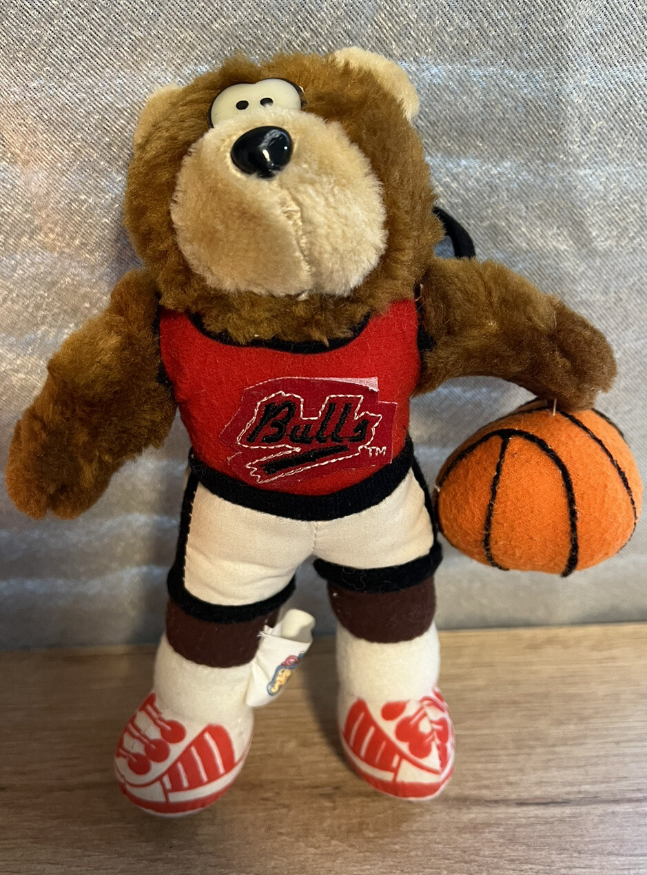 1991 Rare NBA Chicago Bulls Basketball Bear Uniform Toy Plush Stuffed ...