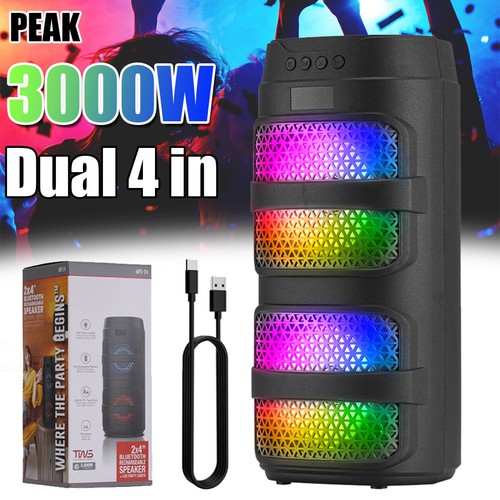 Portable Bluetooth Party Speaker Subwoofer Heavy 3000W Bass Stereo ...