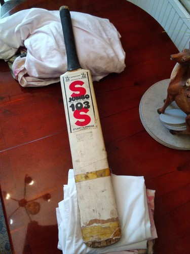 Vintage Stuart Surridge S Jumbo 103 S cricket bat official stamped ...