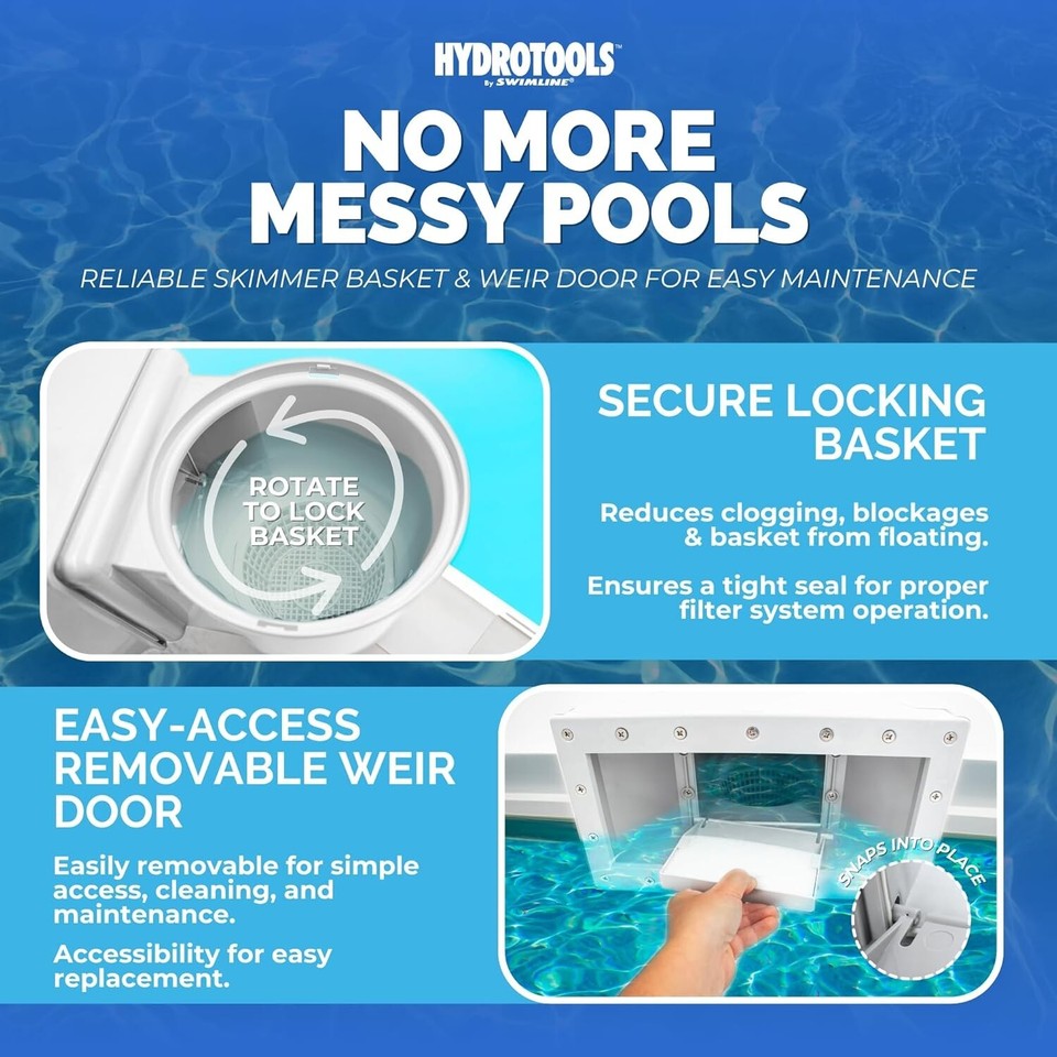 Standard Wide Mouth Above Ground Pool Skimmer Kit,Pool Skimmer,Wide ...