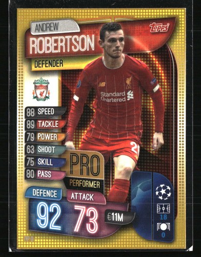 Andrew Robertson 2020 Topps Match Attax UEFA Champions League #PP6 ...