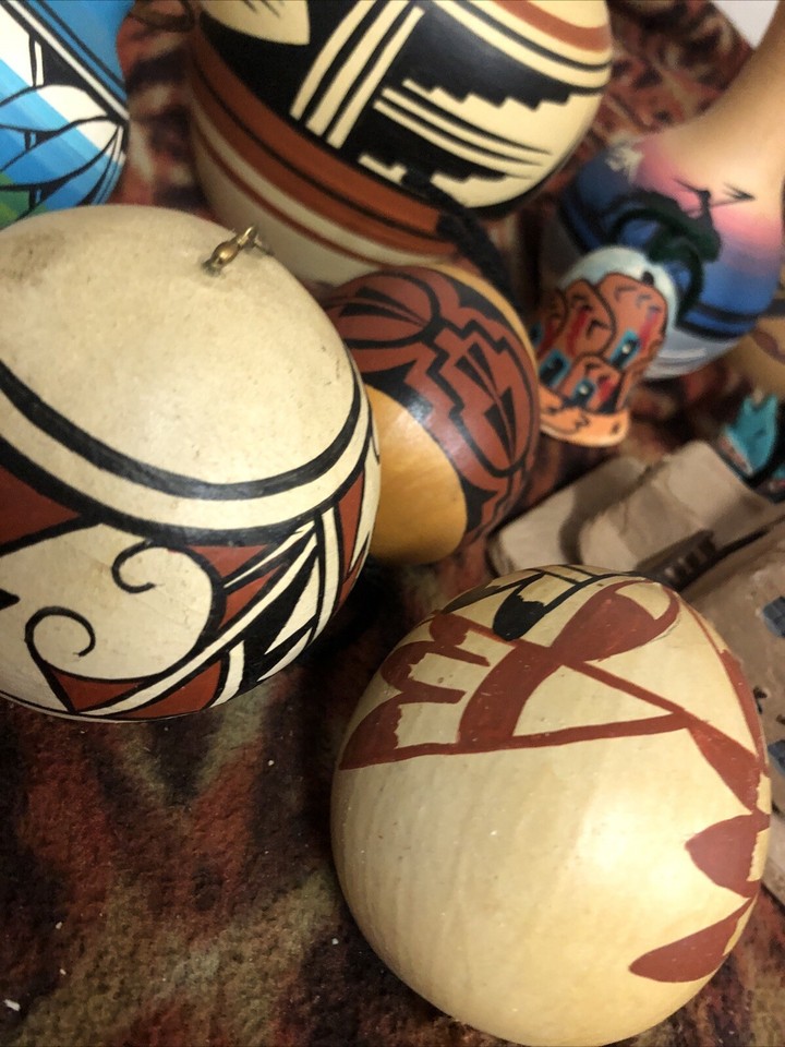 Navajo Decor Lot Artist Made Poetry Incense Ornaments Crucifix ...