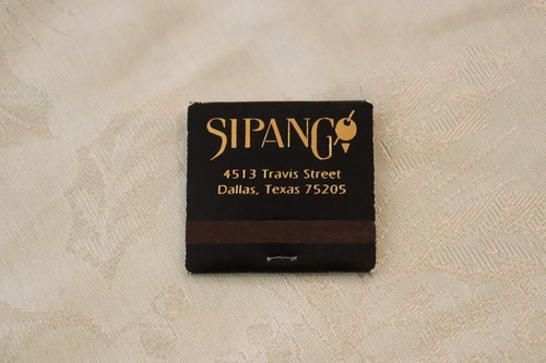 Vintage Matchbook Matches SIPANGO "A DALLAS TRADITION" Dance Club ...