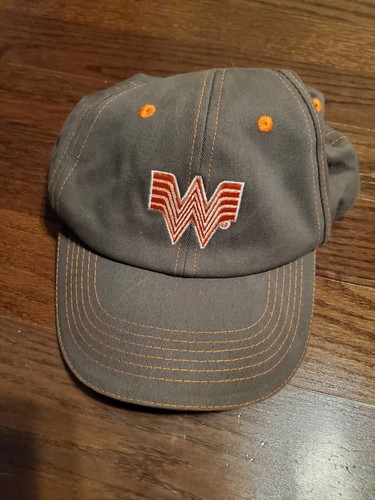 Whataburger Texas Gray Employee Uniform Hat Cap Strap Back | eBay