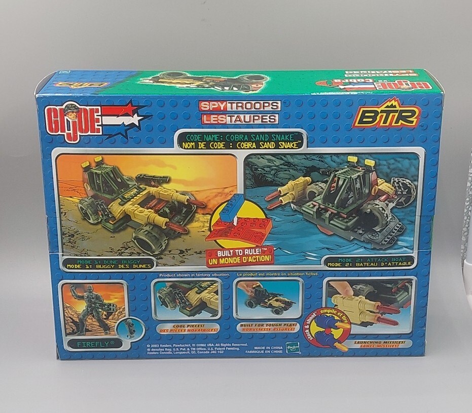 GI Joe BTR Cobra Sand Snake 3.75" Action Figure Factory Sealed Unopened ...