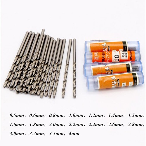 HSS Mini Twist Drill Bits Diameter 0.5mm to 4mm For Steel Metal Wood ...